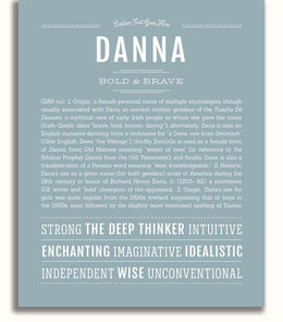 Danna | Name Art Print – Name Stories