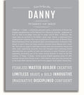 Danny | Name Art Print – Name Stories