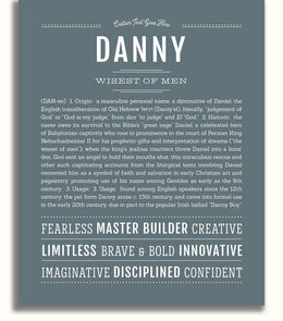 Danny | Name Art Print – Name Stories