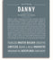 Danny | Name Art Print – Name Stories