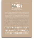 Danny | Name Art Print – Name Stories