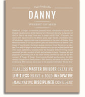 Danny | Name Art Print – Name Stories