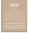 Danny | Name Art Print – Name Stories