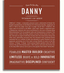 Danny | Name Art Print – Name Stories