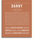 Danny | Name Art Print – Name Stories