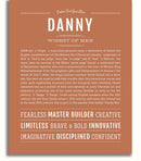 Danny | Name Art Print – Name Stories