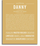Danny | Name Art Print – Name Stories