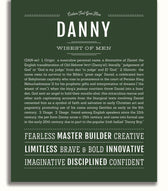 Danny | Name Art Print – Name Stories