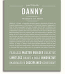 Danny | Name Art Print – Name Stories