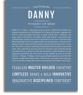 Danny | Name Art Print – Name Stories