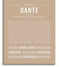 Dante | Name Art Print – Name Stories