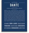 Dante | Name Art Print – Name Stories