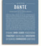 Dante | Name Art Print – Name Stories