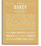 Darcy Personalized Name Meaning Art Prints – Name Stories