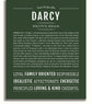 Darcy | Name Art Print – Name Stories