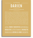 Darien | Name Art Print – Name Stories