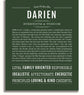 Darien | Name Art Print – Name Stories