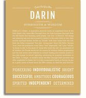 Darin | Name Art Print – Name Stories