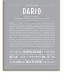 Dario | Name Art Print – Name Stories