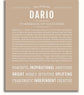 Dario | Name Art Print – Name Stories
