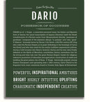 Dario | Name Art Print – Name Stories