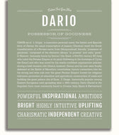 Dario | Name Art Print – Name Stories