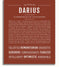 Darius | Name Art Print – Name Stories
