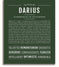 Darius Personalized Name Meaning Art Prints – Name Stories