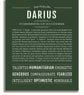 Darius | Name Art Print – Name Stories