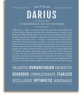 Darius | Name Art Print – Name Stories