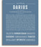 Darius | Name Art Print – Name Stories
