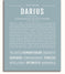 Darius | Name Art Print – Name Stories