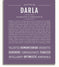 Darla | Name Art Print – Name Stories