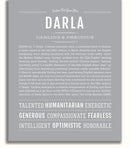 Darla | Name Art Print – Name Stories