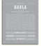 Darla | Name Art Print – Name Stories