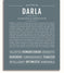 Darla | Name Art Print – Name Stories