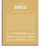 Darla | Name Art Print – Name Stories
