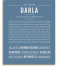 Darla | Name Art Print – Name Stories
