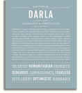 Darla | Name Art Print – Name Stories