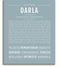 Darla | Name Art Print – Name Stories