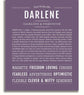Darlene | Name Art Print – Name Stories