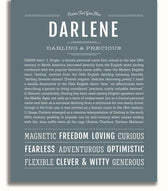 Darlene | Name Art Print – Name Stories