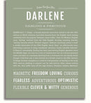 Darlene | Name Art Print – Name Stories