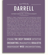 Darrell | Name Art Print – Name Stories