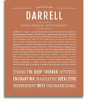 Darrell | Name Art Print – Name Stories