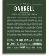 Darrell | Name Art Print – Name Stories