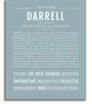 Darrell | Name Art Print – Name Stories