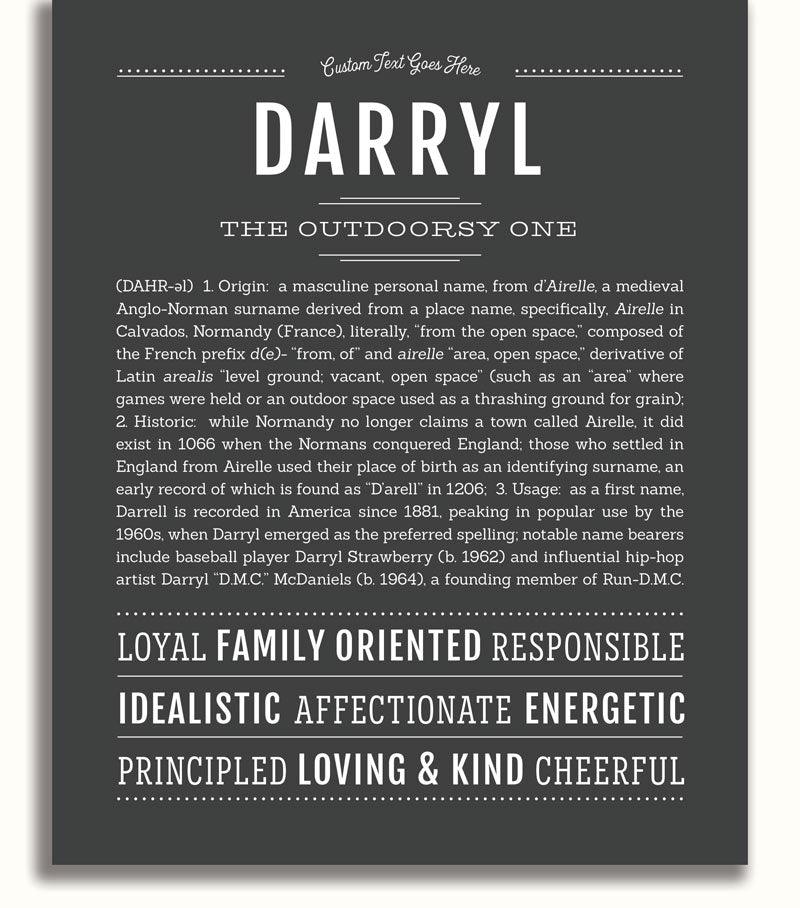 Darryl | Name Art Print – Name Stories