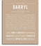 Darryl | Name Art Print – Name Stories