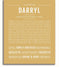 Darryl | Name Art Print – Name Stories